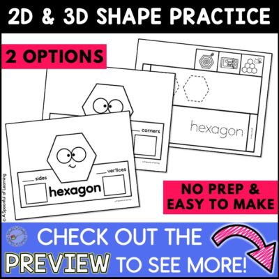 2D & 3D Shape Hats! - A Spoonful of Learning