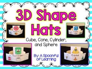 3D Shape Hats! - A Spoonful of Learning