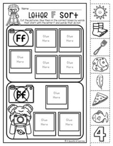 Alphabet Beginning Sound Sort - A Spoonful of Learning