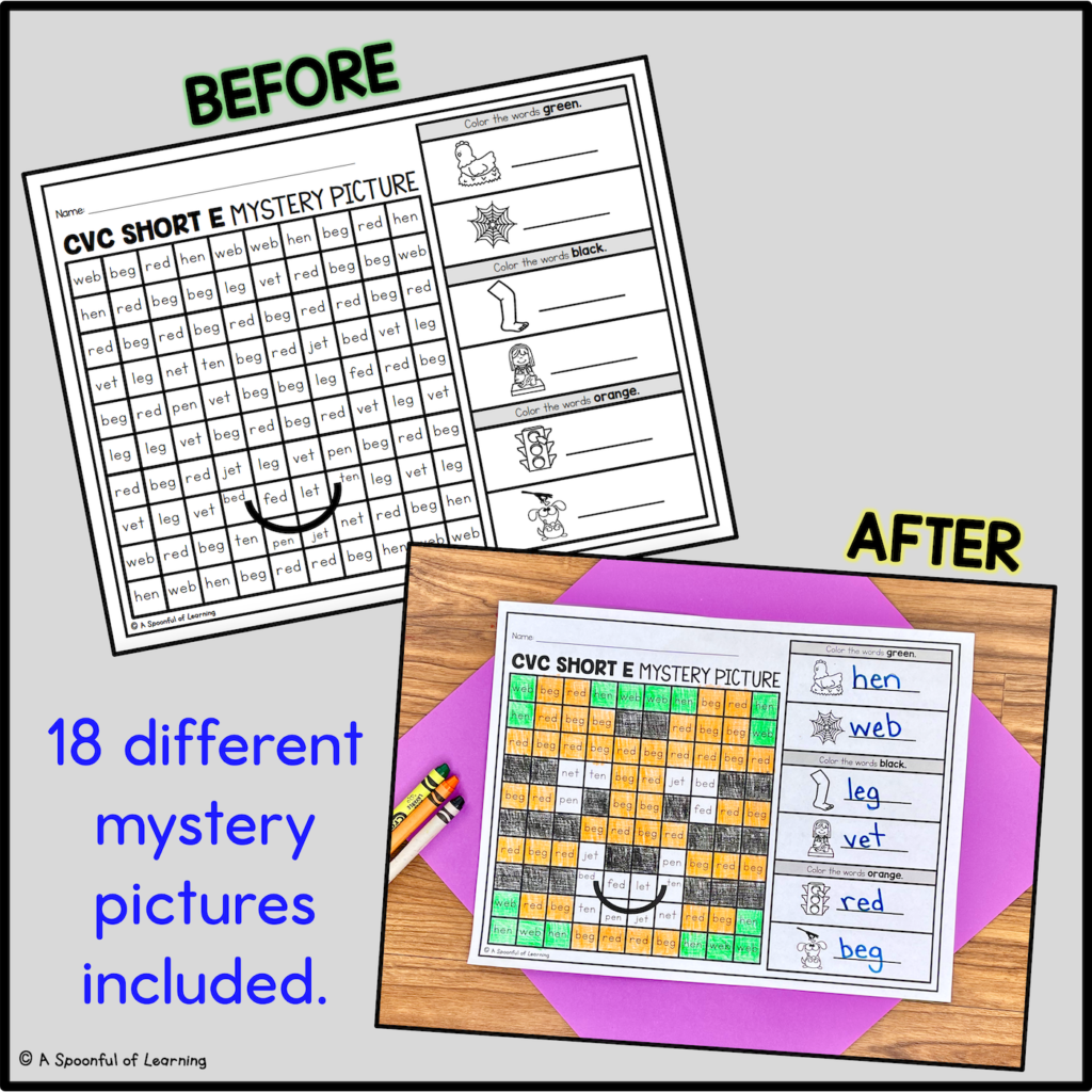 Literacy Mystery Pictures BUNDLE