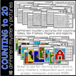 Counting to 20 Mystery Pictures | Distance Learning - A Spoonful of ...