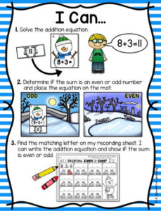 January Math Centers - First Grade - A Spoonful of Learning