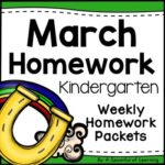 Kindergarten Homework for March - A Spoonful of Learning