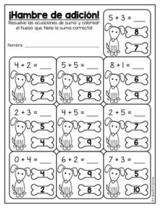 Kindergarten Homework- May (English & Spanish Directions) Aligned to CC ...