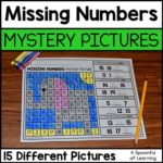 Missing Numbers Mystery Pictures - A Spoonful of Learning