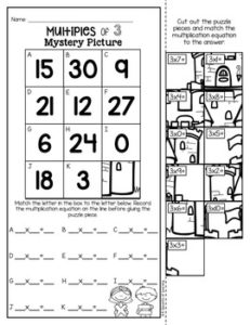 Multiplication Mystery Puzzles - A Spoonful of Learning