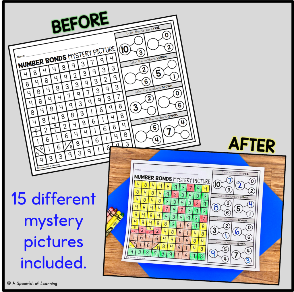Mystery Pictures - Number Bonds
