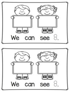 Number Eight Interactive Mini Readers- FREEBIE! - A Spoonful of Learning