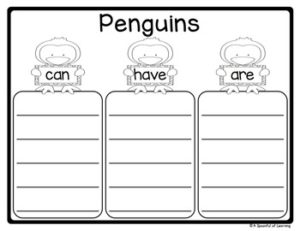 Penguins: Literacy & Writing Fun! - A Spoonful of Learning