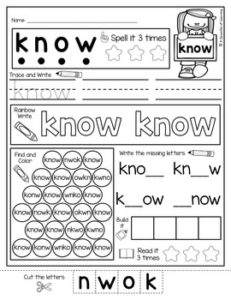 Sight Word Practice Set 3 - A Spoonful of Learning
