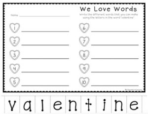 Valentine Literacy Fun! Literacy & Writing Activities! - A Spoonful of ...