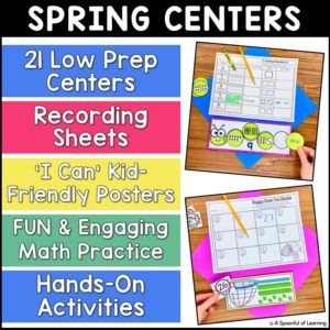Spring Math Centers! Aligned to the CC - A Spoonful of Learning