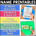 Editable Name Printables and Activities Bundle