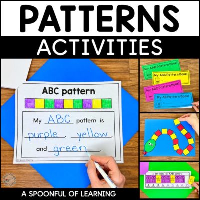 Patterns Activities - AB, ABC, AAB, and ABB Patterns - A Spoonful of ...