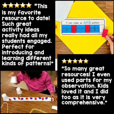 Patterns Activities - AB, ABC, AAB, and ABB Patterns - A Spoonful of ...