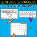 Sight Word Reading, Writing, and Sentence Scrambles BUNDLE - A Spoonful ...