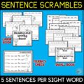 Sight Word Reading, Writing, and Sentence Scrambles BUNDLE - A Spoonful ...