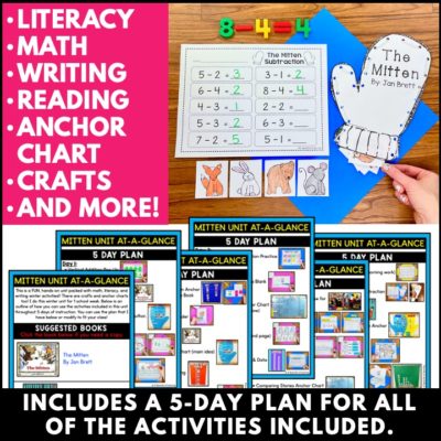 The Mitten! Math and Literacy Activities! - A Spoonful of Learning