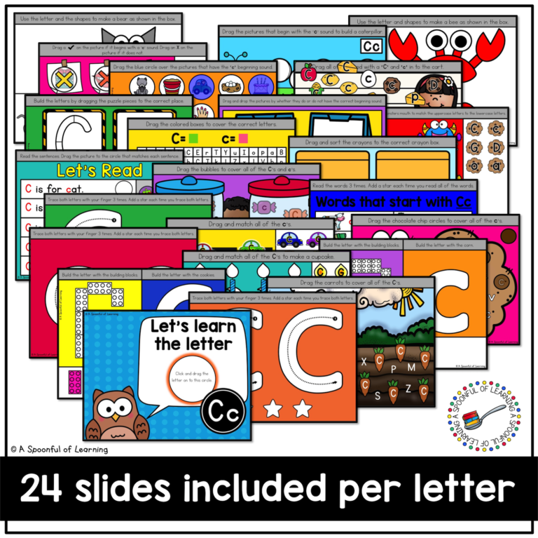 Digital Alphabet Activities for Seesaw and Google Slides