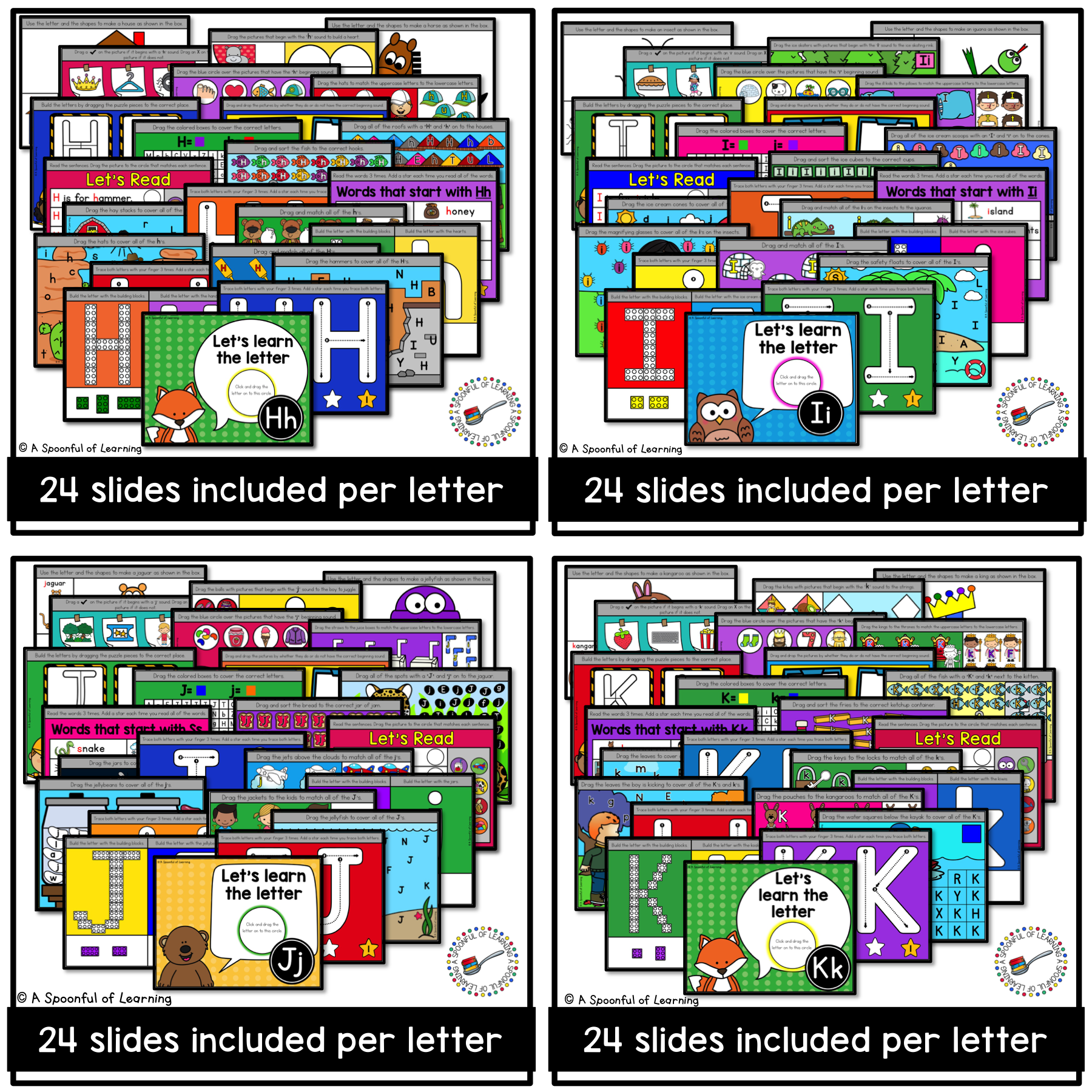 Digital Alphabet Activities for Seesaw and Google Slides