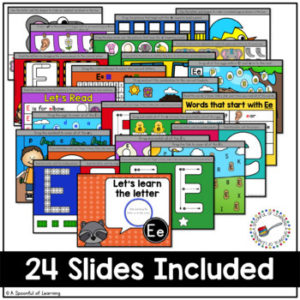Digital Alphabet Activities - Letter Ee for GOOGLE SLIDES | SEESAW - A ...