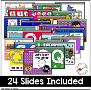 Digital Alphabet Activities - Letter Qq for GOOGLE SLIDES | SEESAW - A ...