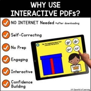 Digital Interactive PDF Games - Beginning Blends - A Spoonful of Learning