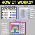 Editable Sight Words Mystery Pictures