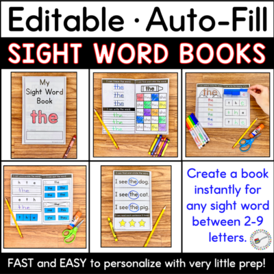 Editable Sight Word Books