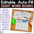 Editable Sight Word Books