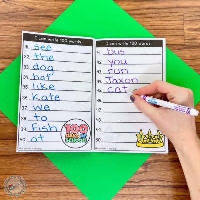 16 Ideas for 100 Days of School - A Spoonful of Learning