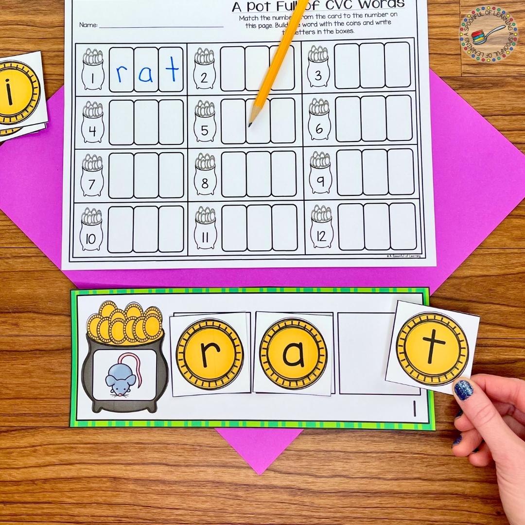 Hands-On Kindergarten Centers for March - A Spoonful of Learning