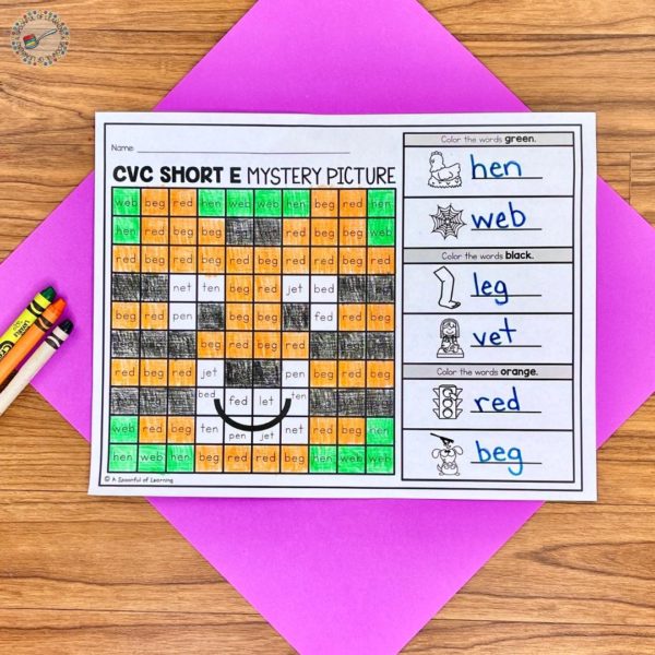 Math and Literacy Mystery Pictures