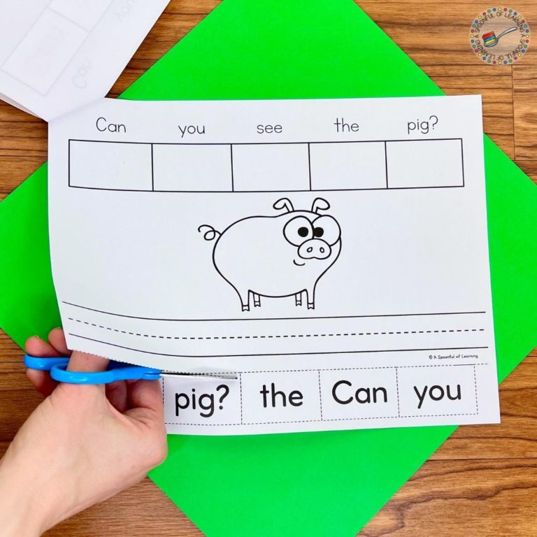 Fun Sentence Practice for Kindergarten - A Spoonful of Learning