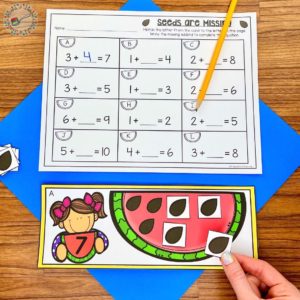 Fun Summer Centers for Kindergarten - A Spoonful of Learning