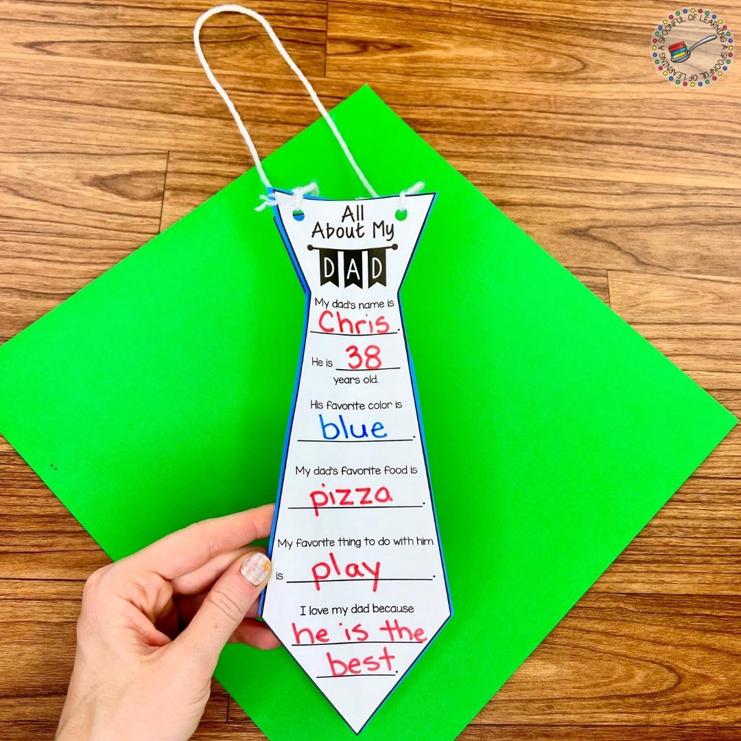 3 Fun Father's Day Card Craft Ideas - A Spoonful of Learning