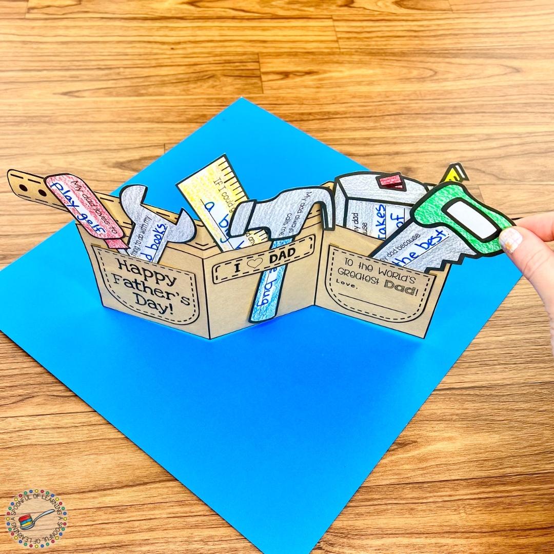 3 Fun Father's Day Card Craft Ideas - A Spoonful of Learning