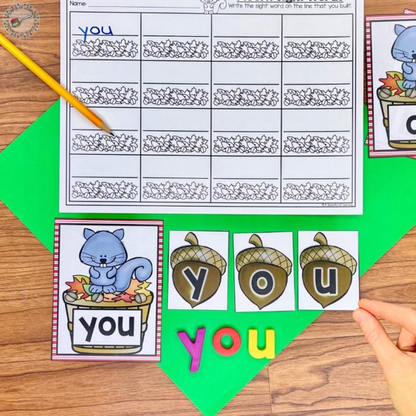 Fun Fall Centers for Kindergarten - A Spoonful of Learning