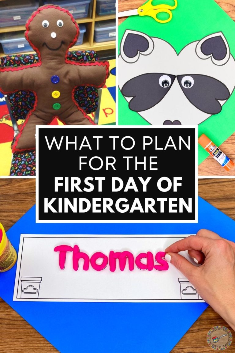 What to Plan for the First Day of Kindergarten - A Spoonful of Learning