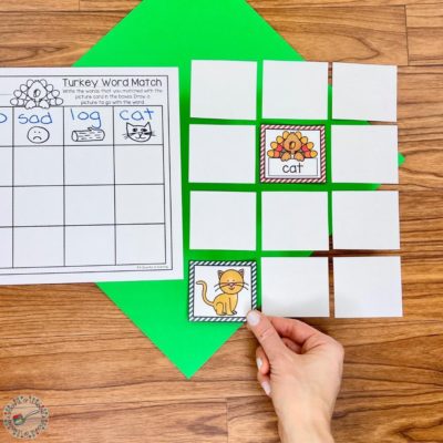 Hands-On November Centers for Kindergarten - A Spoonful of Learning