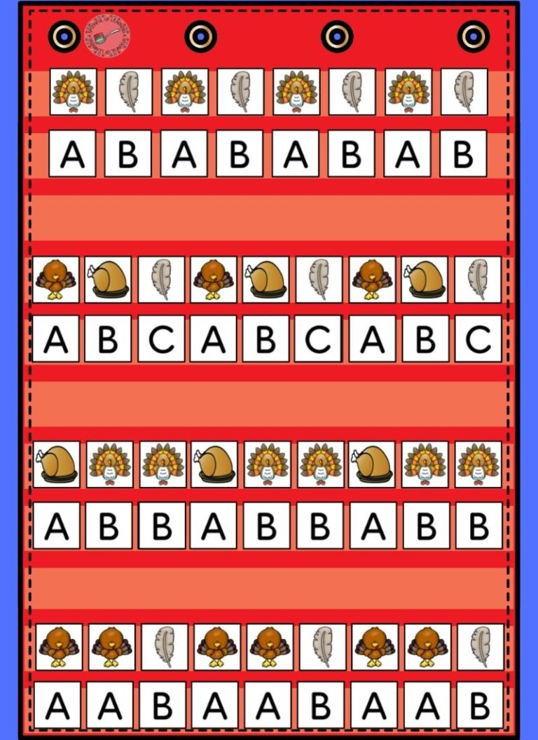 Turkey Math Activities for Kindergarten - A Spoonful of Learning
