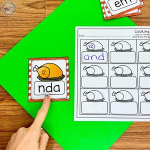 Hands-On November Centers for Kindergarten - A Spoonful of Learning