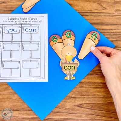 Hands-On November Centers for Kindergarten - A Spoonful of Learning