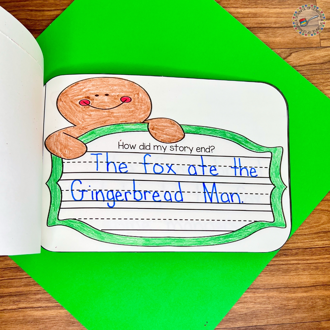 Gingerbread Man Writing Activities for Kindergarten - A Spoonful of ...