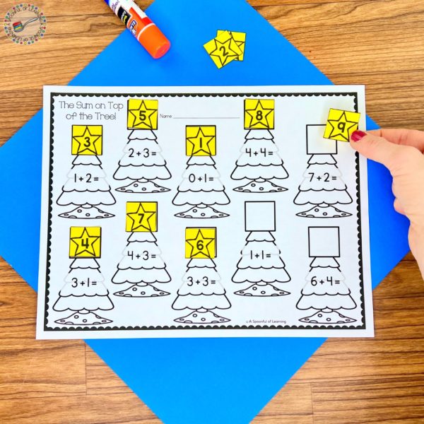 Christmas Math Activities for Kindergarten - A Spoonful of Learning