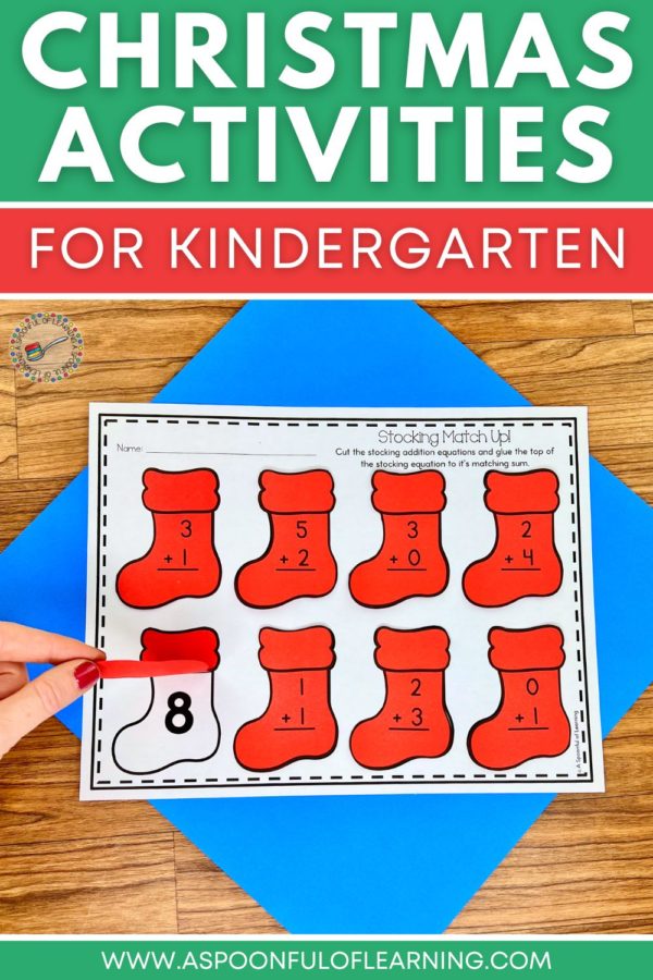 Engaging Christmas Activities for Kindergarten - A Spoonful of Learning