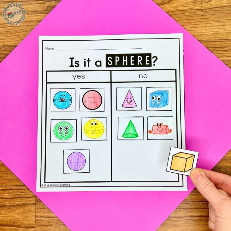 Engaging 3D Shape Activities for Kindergarten - A Spoonful of Learning