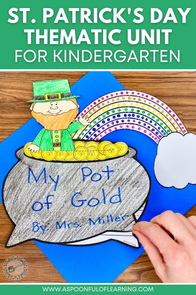 St. Patrick’s Day Thematic Unit for Kindergarten - A Spoonful of Learning
