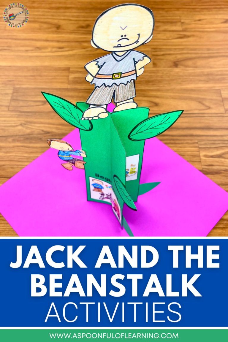 Jack and the Beanstalk Activities for Kindergarten - A Spoonful of Learning