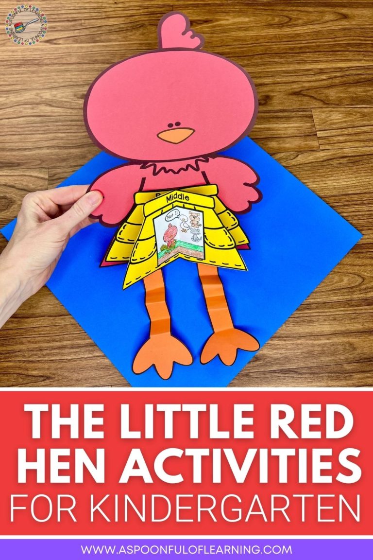 Little Red Hen Activities for Kindergarten - A Spoonful of Learning